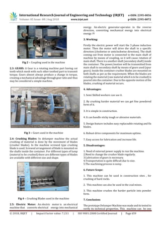 IRJET- Delumper Machine | PDF