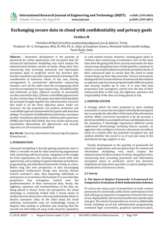 IRJET- Exchanging Secure Data in Cloud with Confidentiality and Privacy Goals | PDF