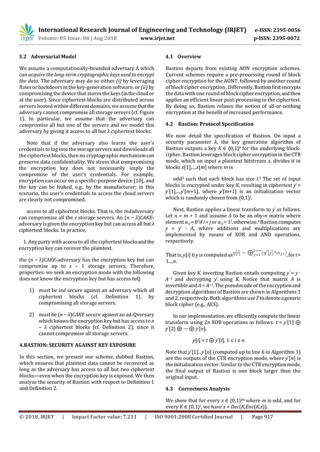 IRJET- Securing Cloud Data Under Key Exposure | PDF