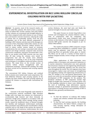 IRJET- Experimental Investigation on RCC Long Hollow Circular Columns ...