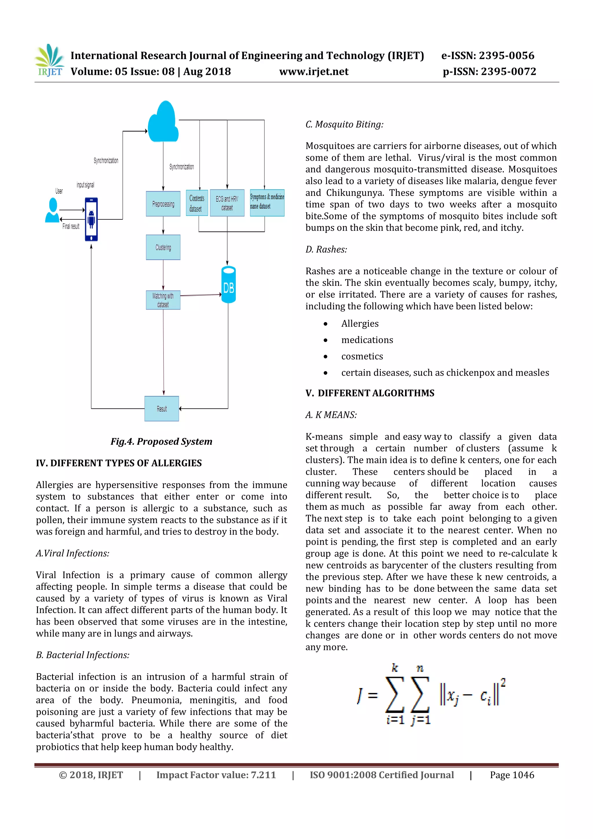 IRJET- Allergy Symptom Prediction and Detection using android Web Platform | PDF