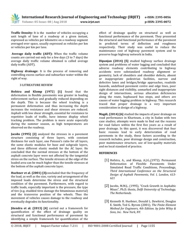 IRJET- A Review Paper on Study on Strengthening and Drainage of ...