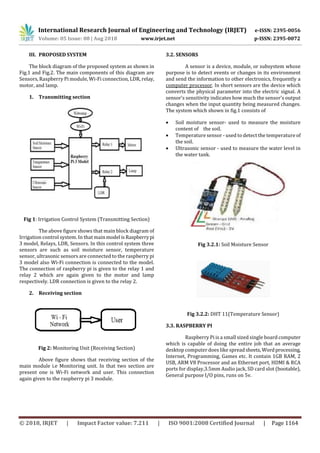 IRJET- Smart Irrigation System using IoT and Raspberry PI | PDF