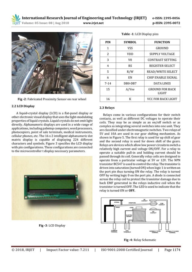 IRJET- Automated Gear Transmission in Two Wheelers using Embedded ...