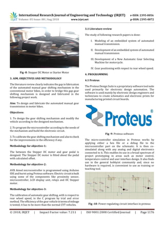 IRJET- Automated Gear Transmission in Two Wheelers using Embedded System | PDF