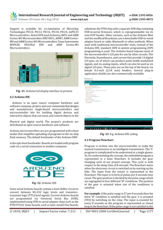 IRJET- Automated Gear Transmission in Two Wheelers using Embedded System | PDF