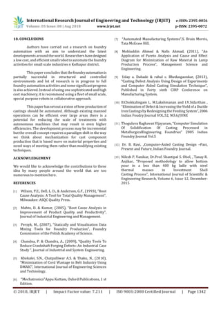 IRJET- Robotic System for Automatic Pouring of Molten Metal using PLC | PDF