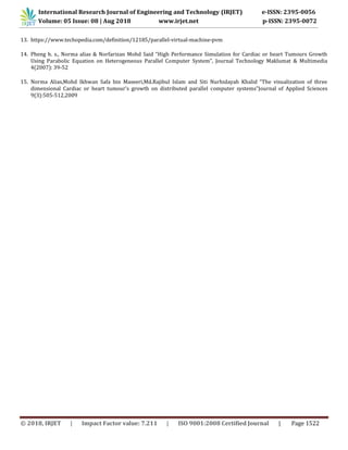 IRJET- A Review : An Efficient Approach to Detect and Analyse Heart Tumor using Parallel Data ...