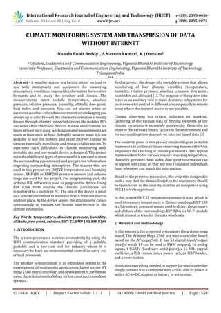 IRJET- Implementation of Intelligent and Safe Smart City Concept using ...