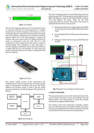 IRJET- Climate Monitoring System and Transmission of Data without ...