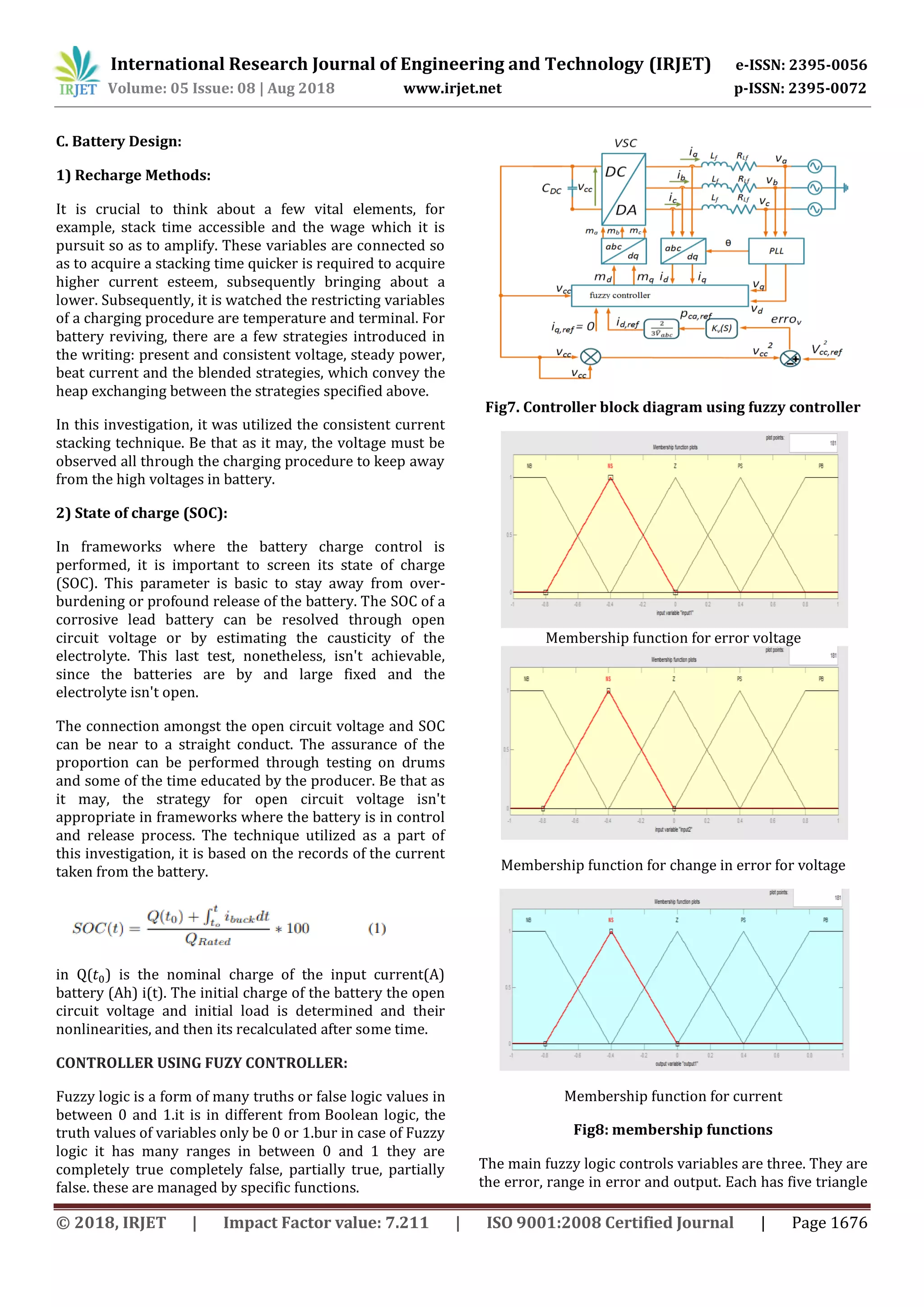 IRJET- Power Management System for Electric Vehicle Charging Stations using Fuzzy Logic ...