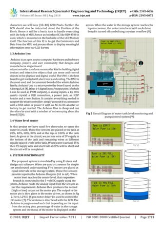 IRJET- Water Level Monitoring System | PDF