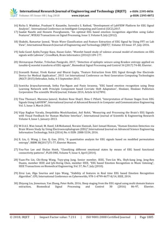 IRJET- Analysis of Electroencephalogram (EEG) Signals | PDF