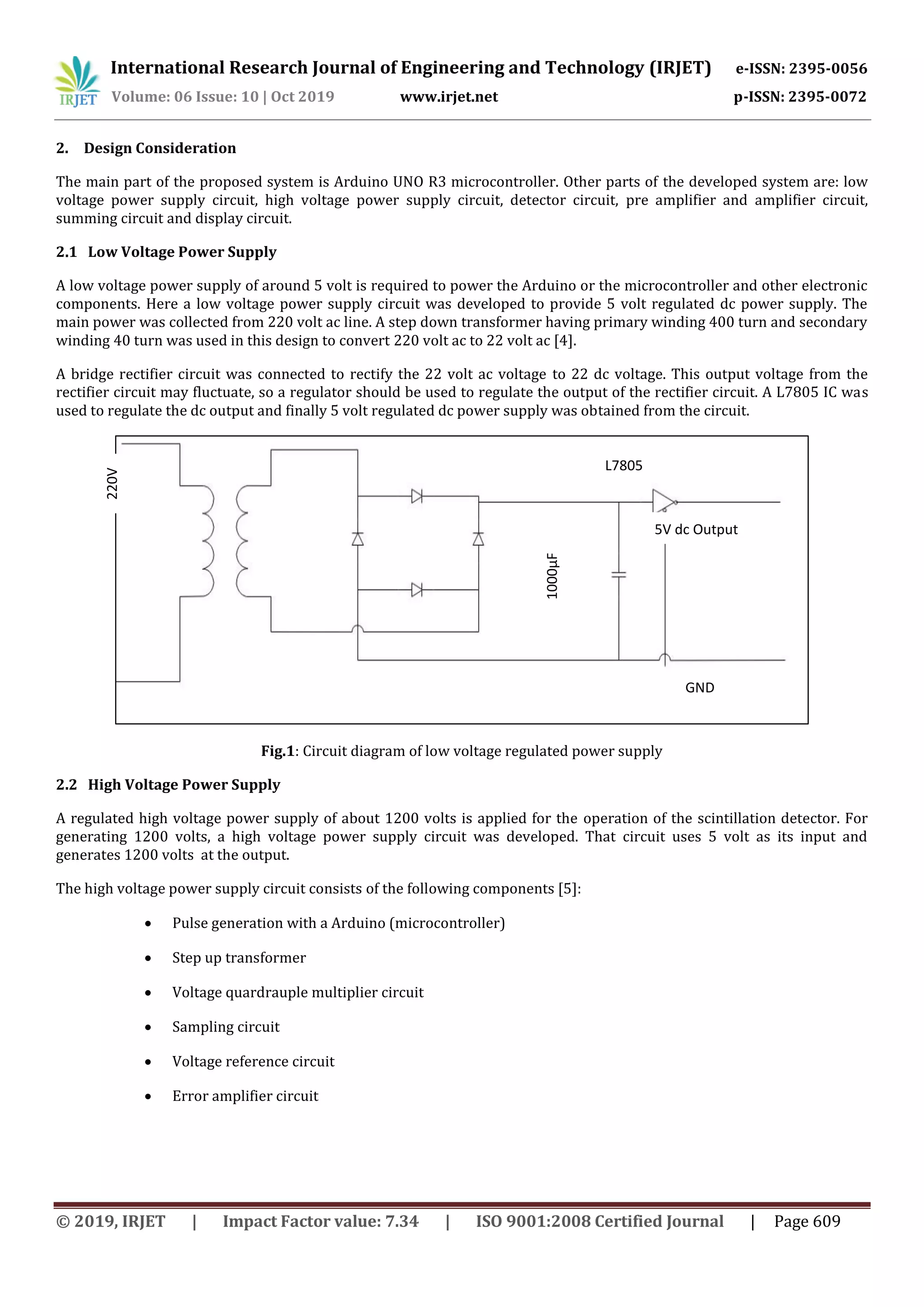 IRJET- Design and Development of Arduino based Radiation Survey Meter with Two Scintillation ...