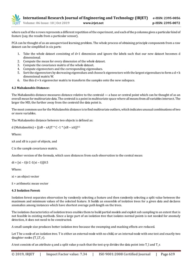 Irjet Analysis Of Well Head Pressure Sensor Data For Anomaly Detection