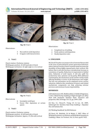 IRJET- Flange Internal Surface Weld Overlay Automation | PDF | Beadwork ...
