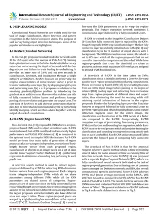 IRJET- Deep Learning Techniques for Object Detection | PDF