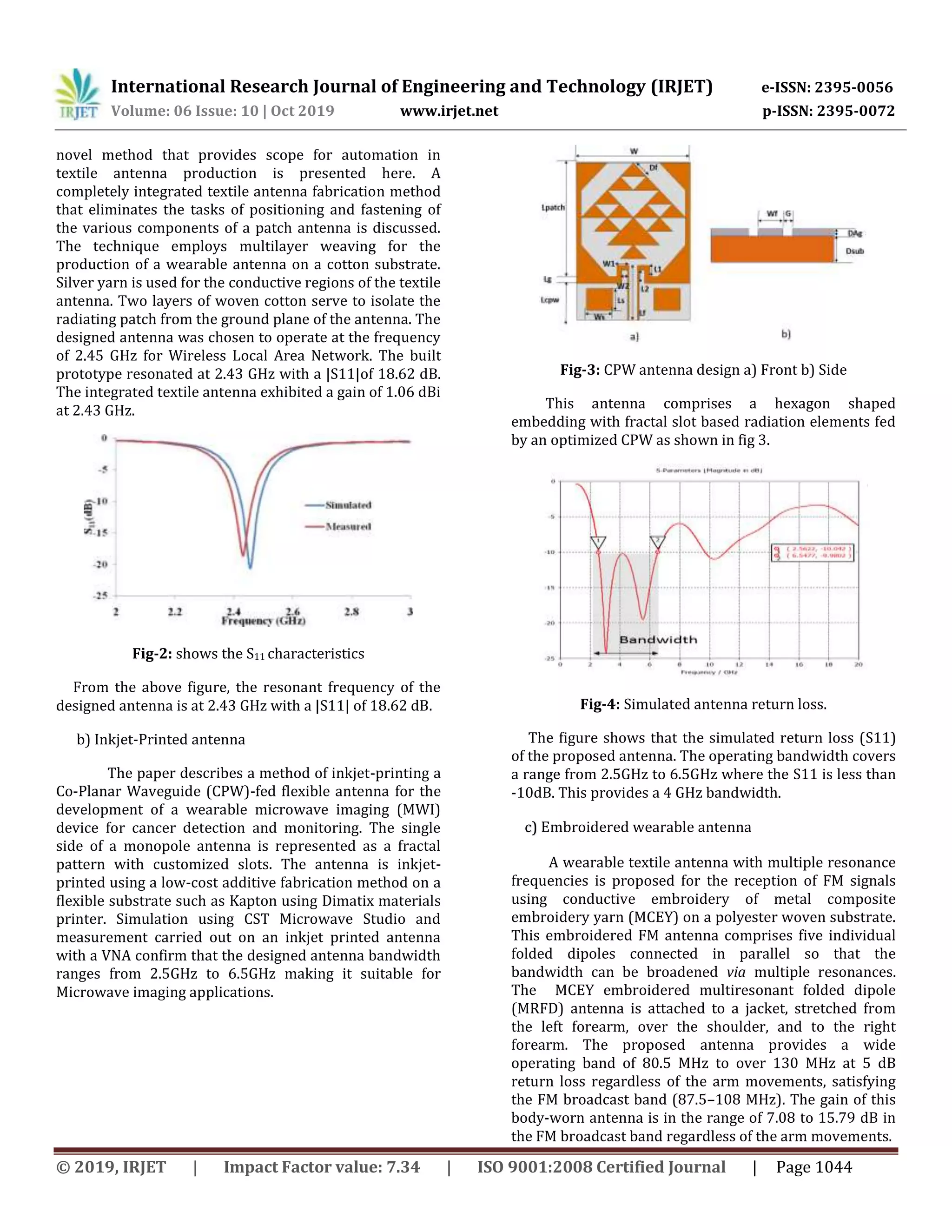IRJET- Analysis of Microstrip Patch Antennas for Thyroid Gland Cancer ...