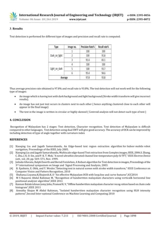 IRJET- Malayalam Text Detection from Natural-Scene Images | PDF