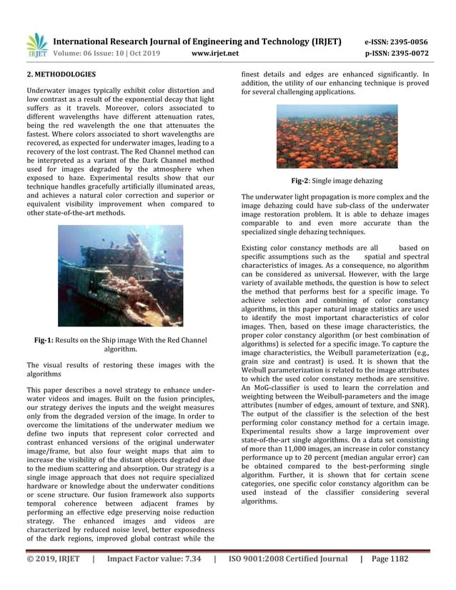 IRJET- Analysis of Underwater Image Visibility using White Balance ...