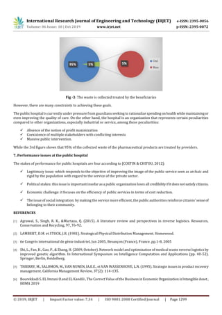 IRJET- Reverse Logistics in Morocco: The Case of Hospitals | PDF