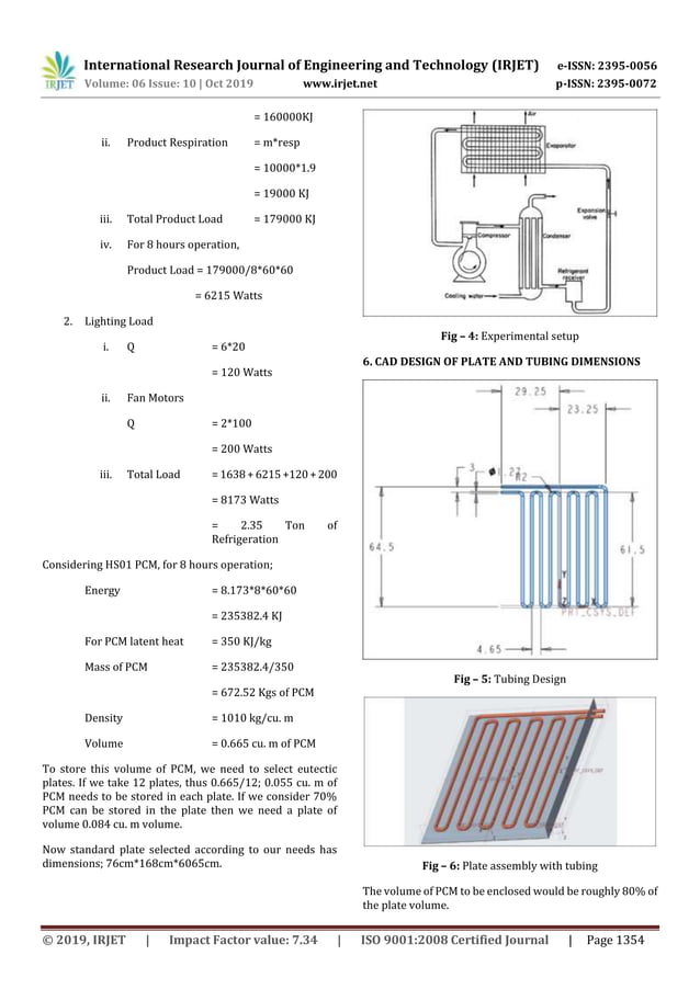 IRJET- Design of PCM based Thermal Storage System for Cold Chain Storage Application | PDF