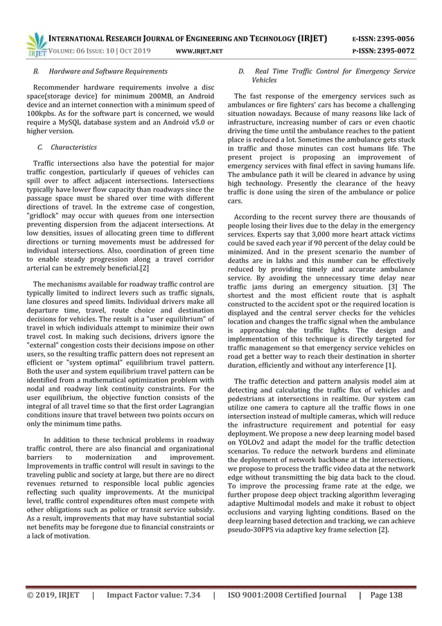 IRJET- Automated Traffic Control System | PDF