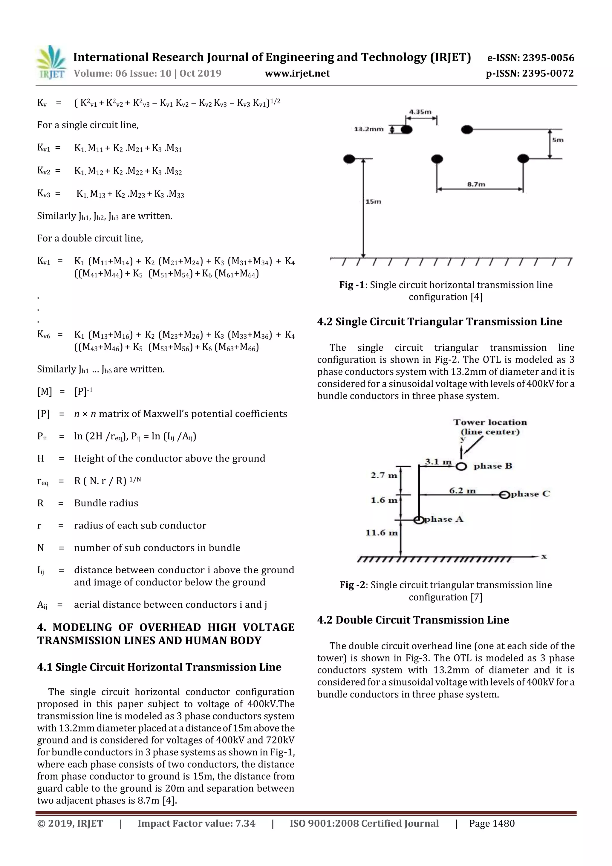 IRJET- Electrostatic Field Effect on Human Body Due to 400kv Overhead ...