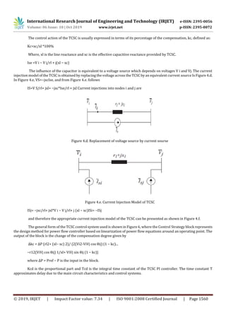 IRJET- Optimization of Power Flow in Transmission Line using TCSC ...