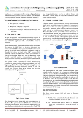 IRJET- Home Control System using Artificial Intelligence | PDF