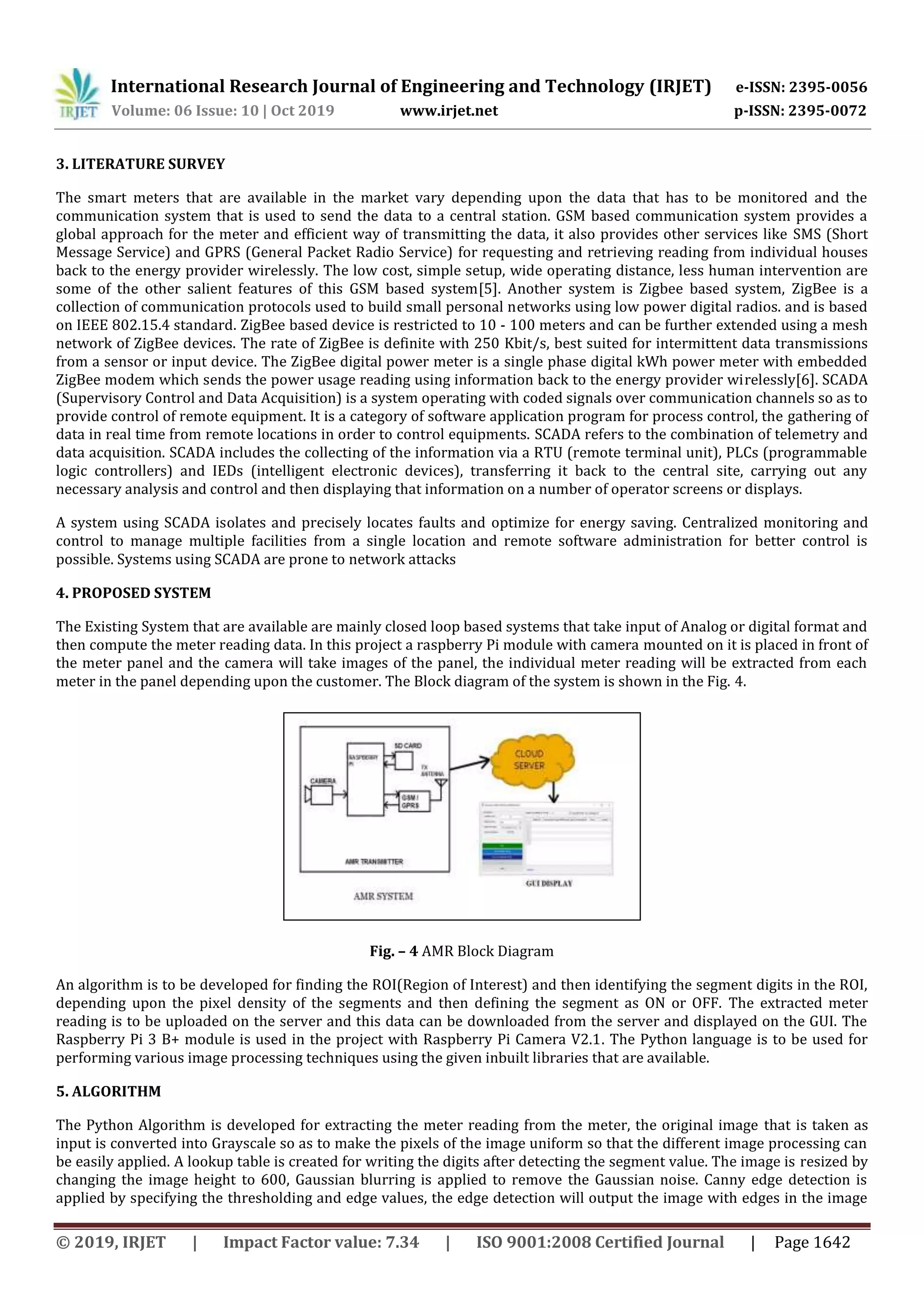 IRJET- ROI based Automated Meter Reading System using Python | PDF