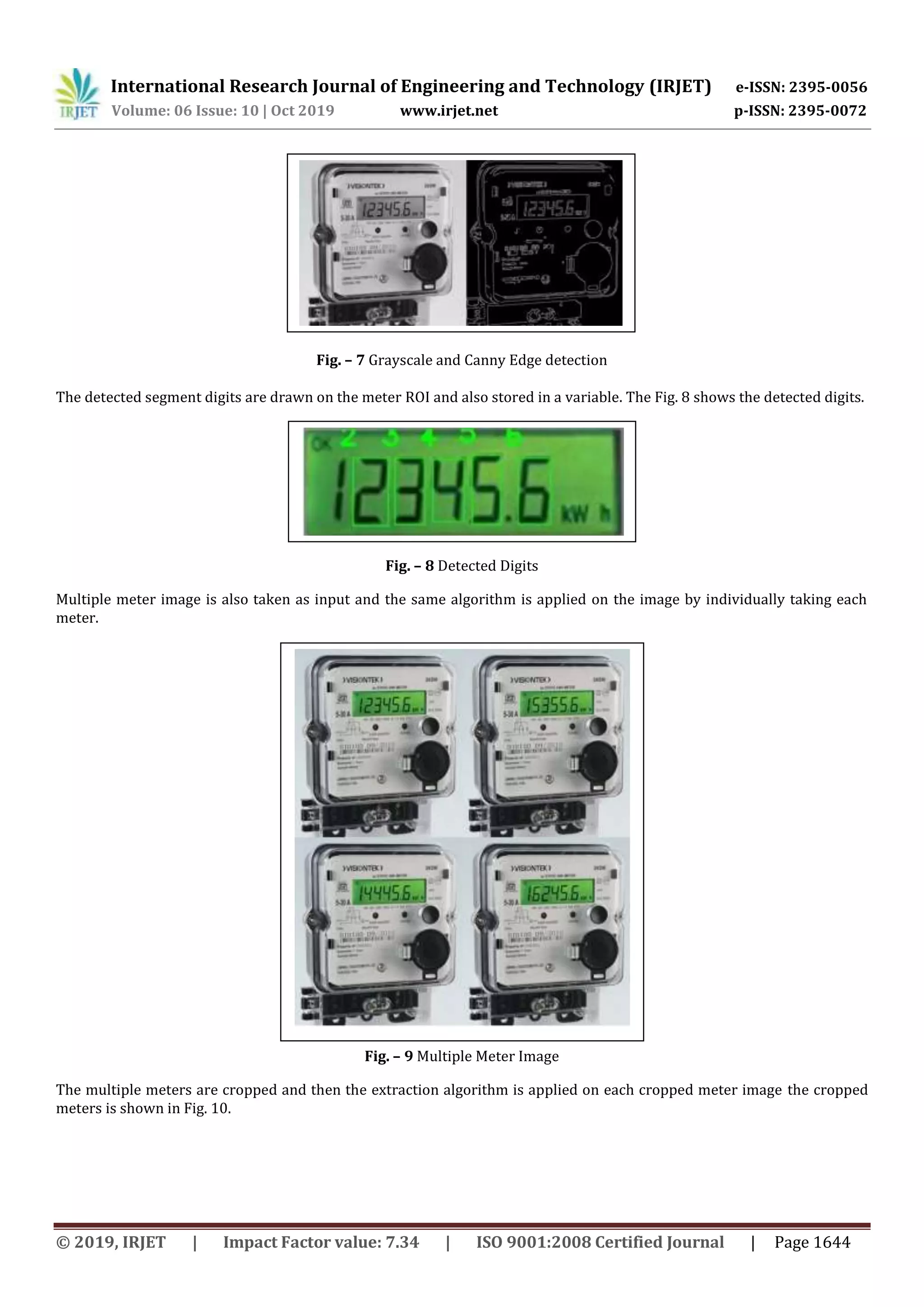 IRJET- ROI based Automated Meter Reading System using Python | PDF