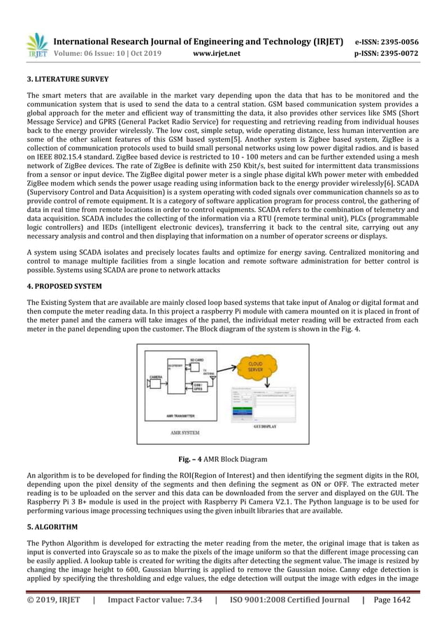 IRJET- ROI based Automated Meter Reading System using Python | PDF