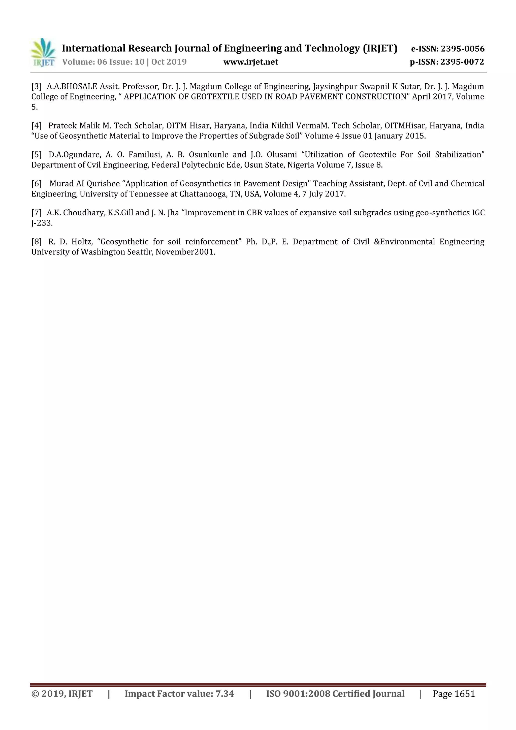 IRJET- Review Paper on-Geosynthetics | PDF IRJET- Review Paper on-Geosynthetics | PDF