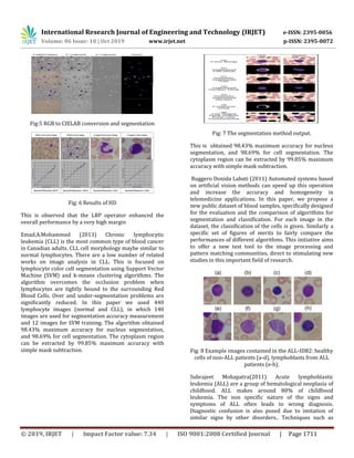 IRJET- Analysis of Automated Detection of WBC Cancer Diseases in Biomedical Processing | PDF