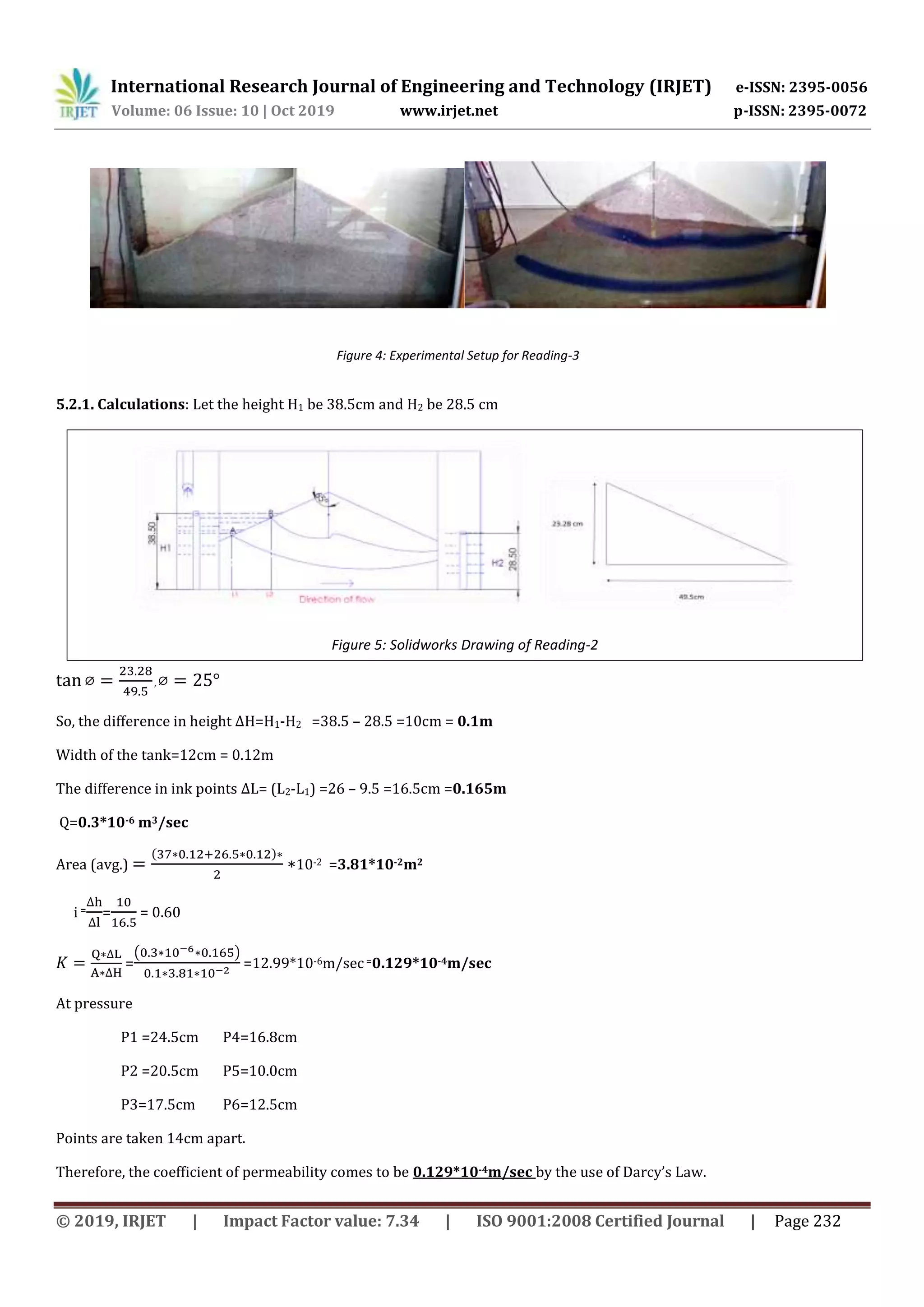 IRJET- Seepage Analysis using Drainage Seepage Tank | PDF