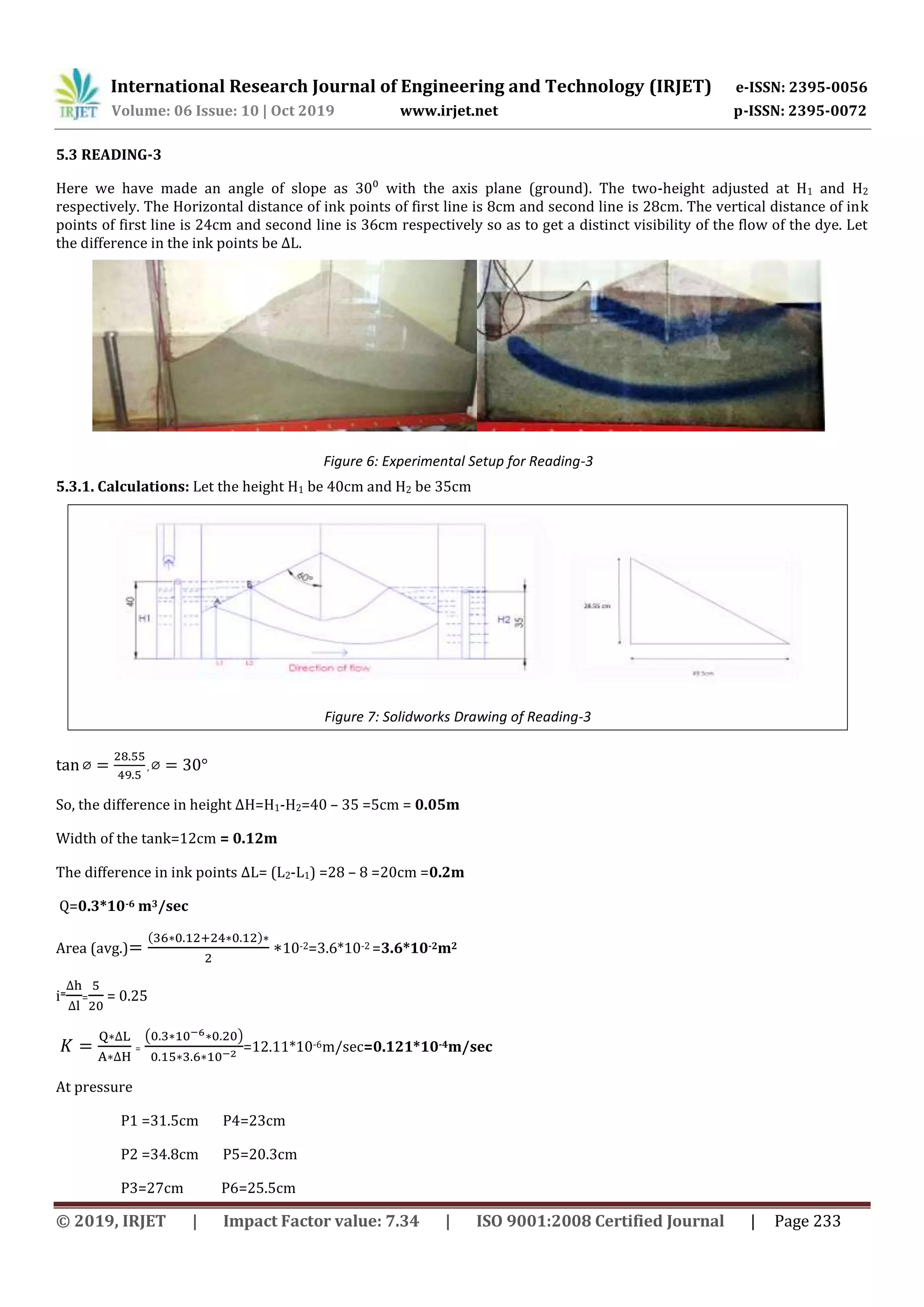 IRJET- Seepage Analysis using Drainage Seepage Tank | PDF