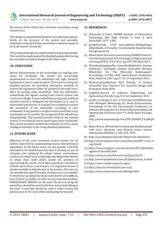 IRJET- Advanced Voice Operating Wheelchair using Arduino | PDF