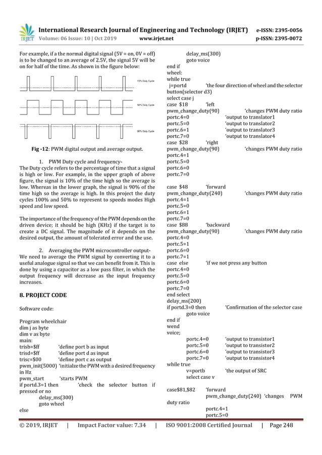 IRJET- Advanced Voice Operating Wheelchair using Arduino | PDF