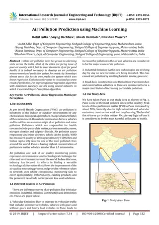 IRJET- Air Pollution Prediction using Machine Learning | PDF