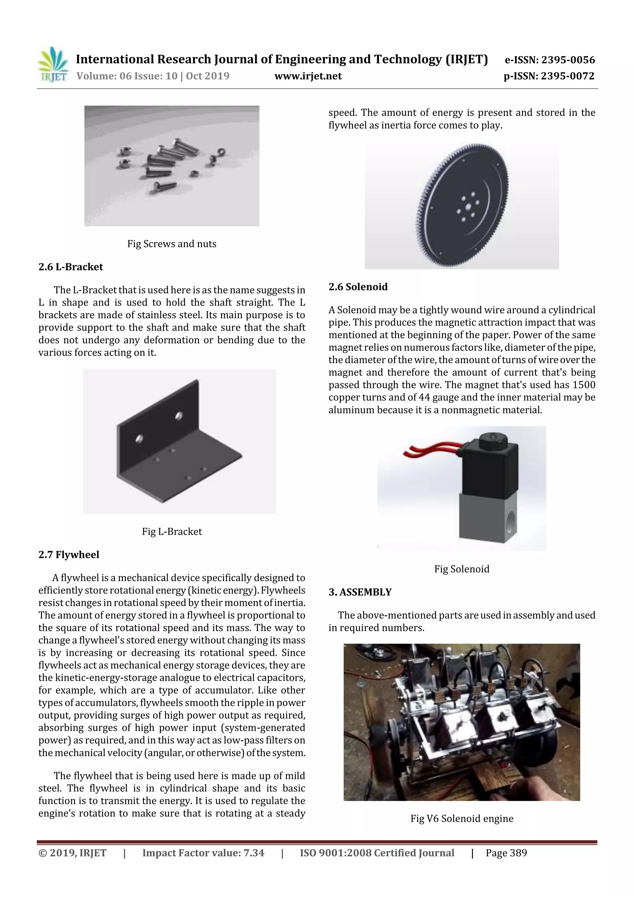 IRJET- Design and Analysis of V6 Solenoid Engine | PDF