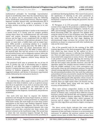 IRJET- Diabetes Mellitus Diagnosis using Artificial Intelligence ...