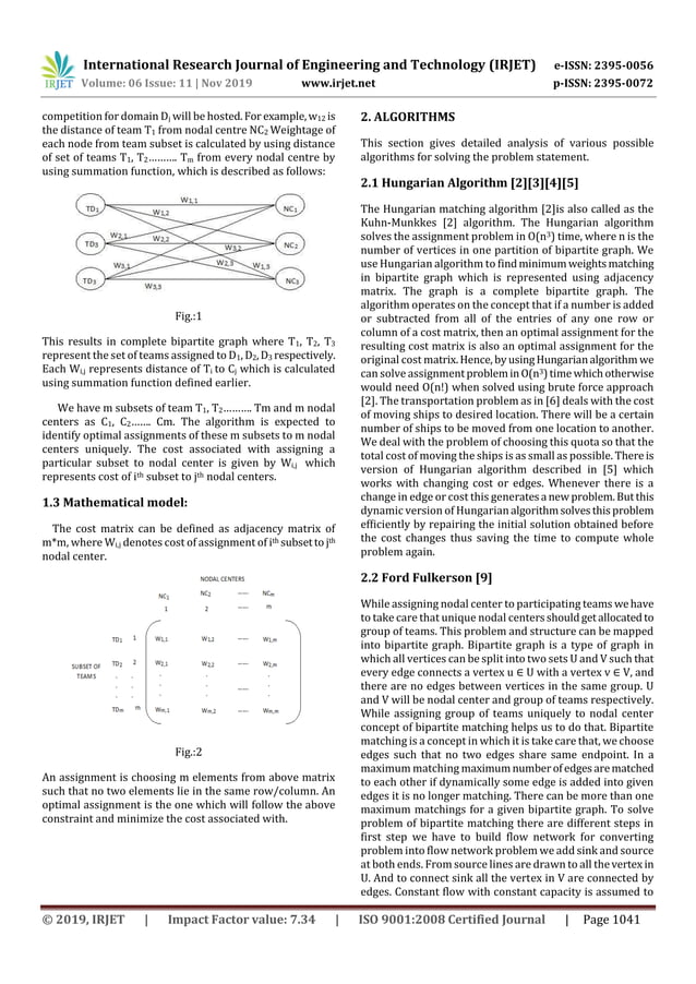 IRJET- Comparison for Max-Flow Min-Cut Algorithms for Optimal Assignment Problem | PDF ...