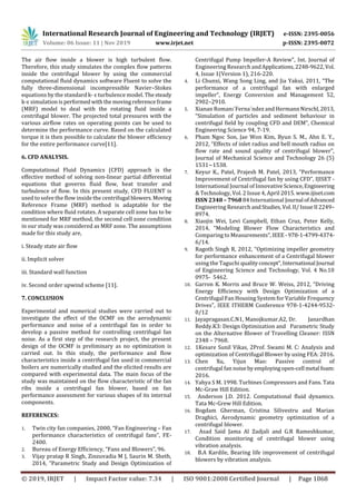 IRJET- A Review on Design Analysis and Optimization of Centrifugal ...