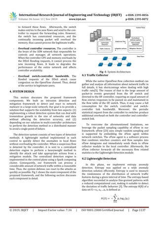 IRJET- SDN Multi-Controller based Framework to Detect and Mitigate DDoS in Large-Scale Network ...