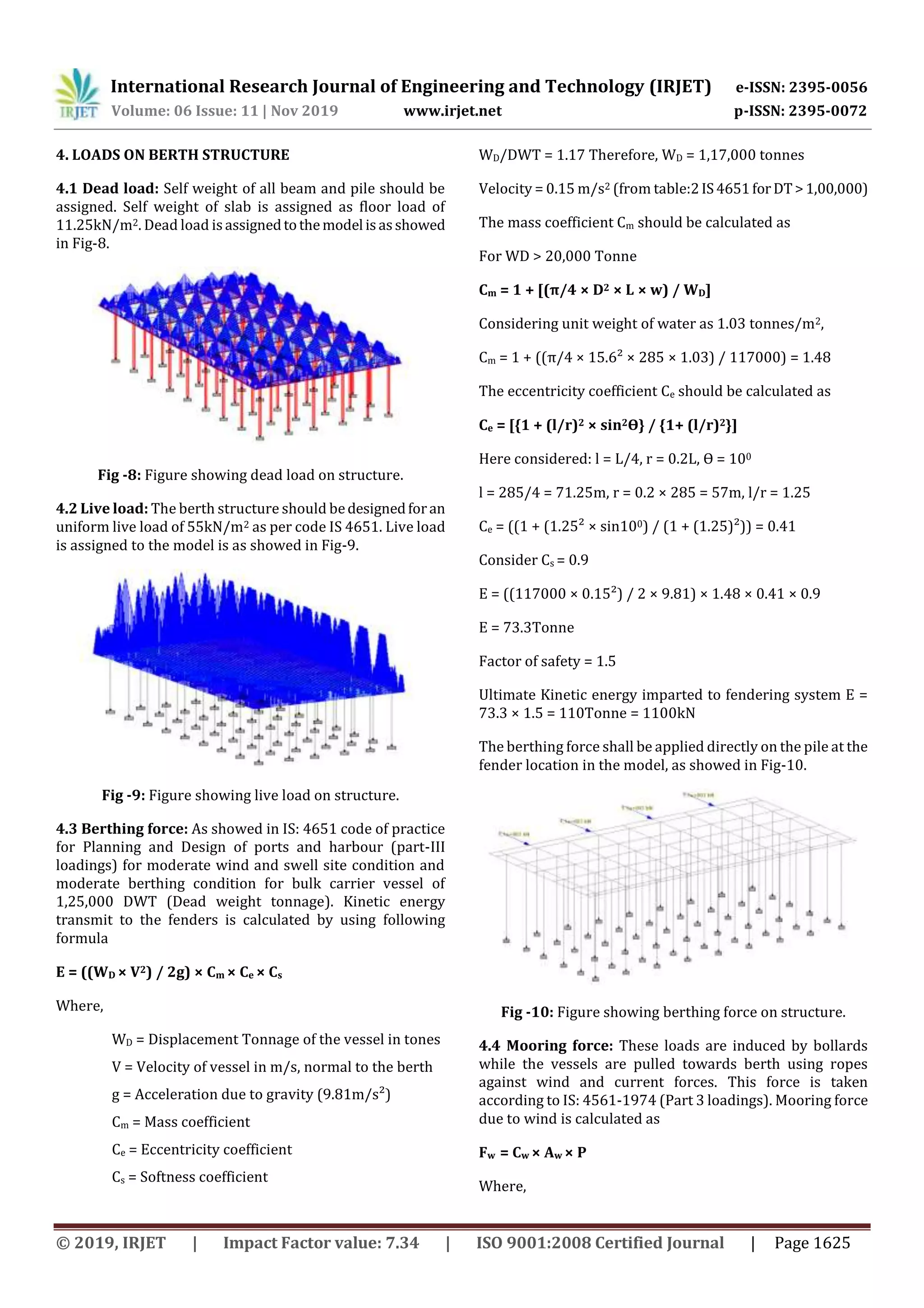 IRJET- Analysis and Design of Berthing Structure | PDF
