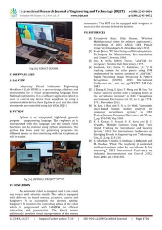 IRJET- Design and Realization of Labview based Monitoring and Control of Military Surveillance ...