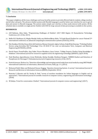 IRJET- Review of Chatbot System in Marathi Language | PDF