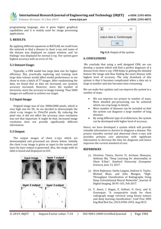 IRJET- Chest Abnormality Detection from X-Ray using Deep Learning | PDF | Artificial ...