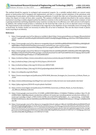 IRJET- Pyrolysis of Waste Plastic into Fuel | PDF